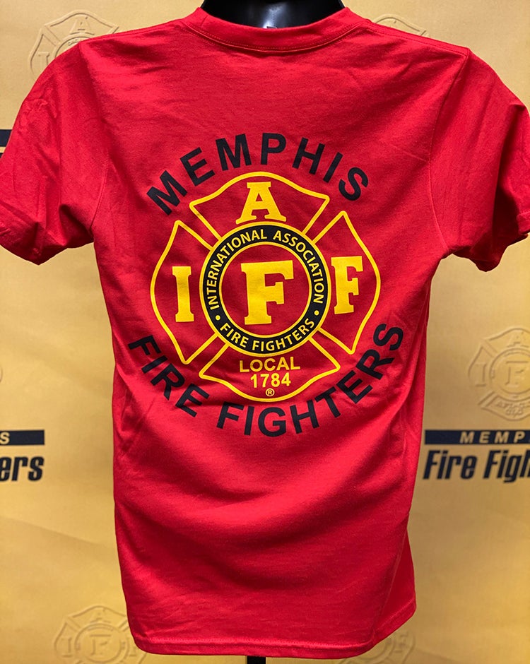 T-Shirt Short Sleeve Logo (Red) | Memphis Fire Fighters Association